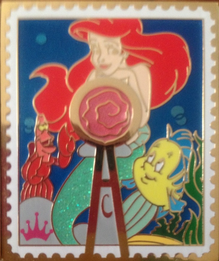 1318 - Ariel - Pin Trading Princess Stamp Collection