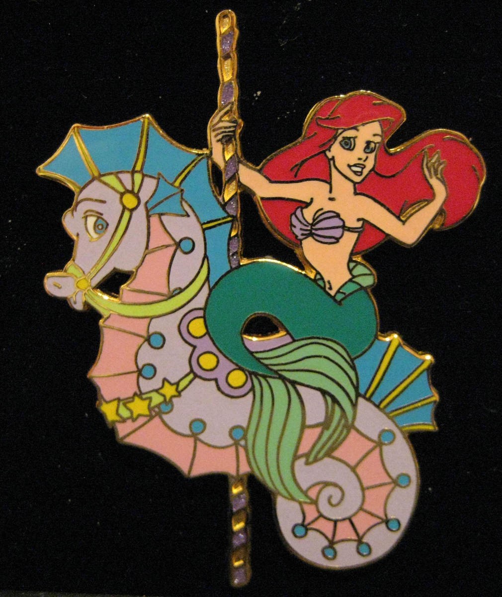 3048 - Ariel - Princess Carousel Horse - Disney Auctions Disney Pin