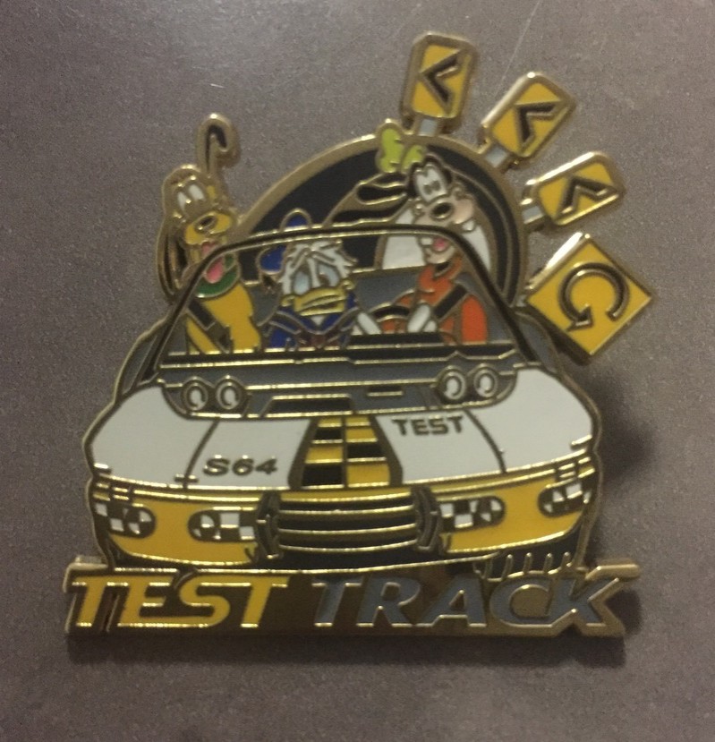 18632 - Donald, Goofy and Pluto Riding Test Track - Characters on Walt ...