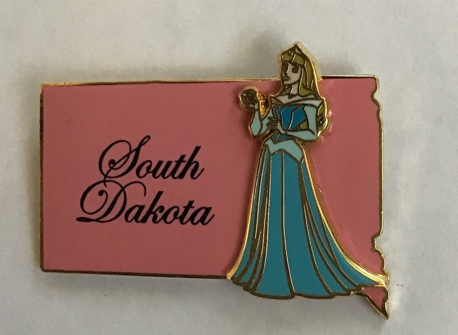 17800 - South Dakota - Sleeping Beauty - State Character Pins