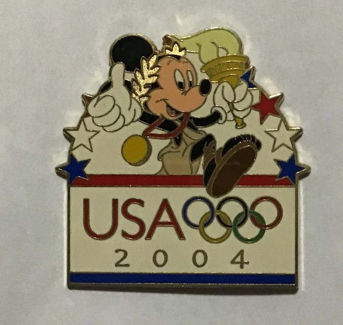 8562 - Mickey Holding the Olympic Torch - Olympics 2004 - USA Olympic ...