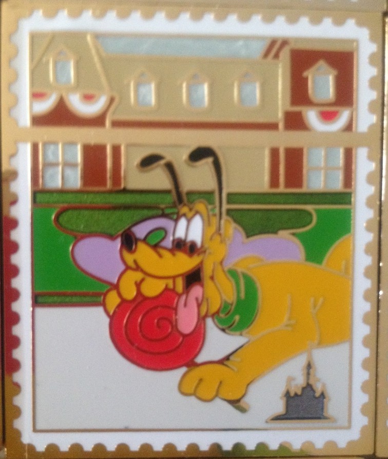 1343 - Pluto - Pin Trading Stamp Collection