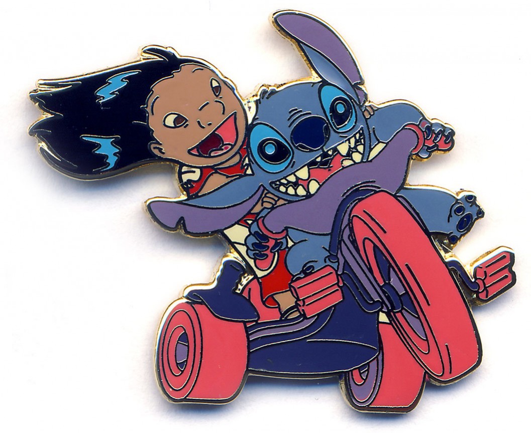 9960 - Lilo and Stitch Riding a Big Wheel - Lilo & Stitch