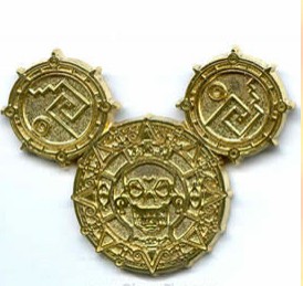 7432 - Completer Pin - Pirates of the Caribbean Golden Mickey Icon ...