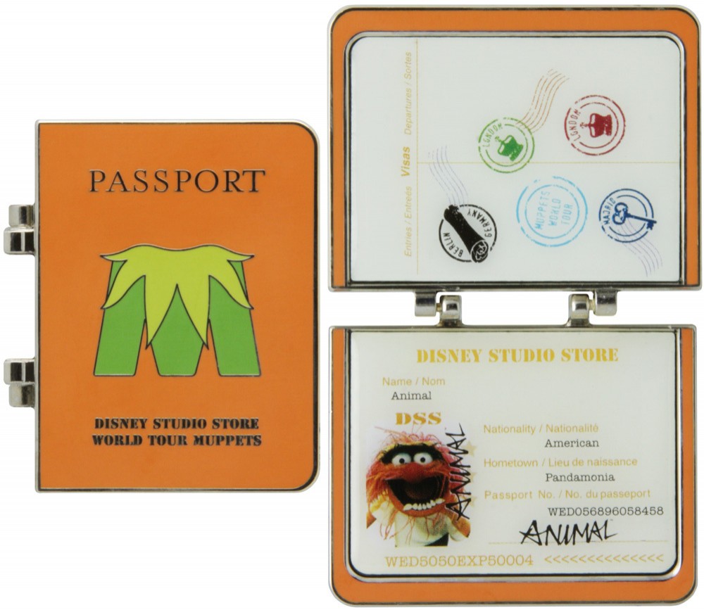 1380 - Animal - Muppets Passports - Disney Studio Store Hollywood ...
