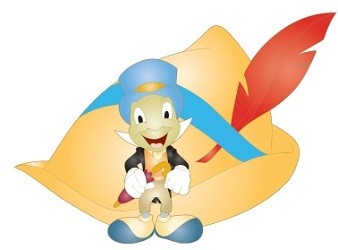 5348 - Jiminy Cricket with Pinocchio's Hat - Characters with Hats ...