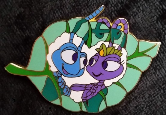1409 - Flik and Atta in Heart Leaf - A Bug's Life - Walt Disney World ...