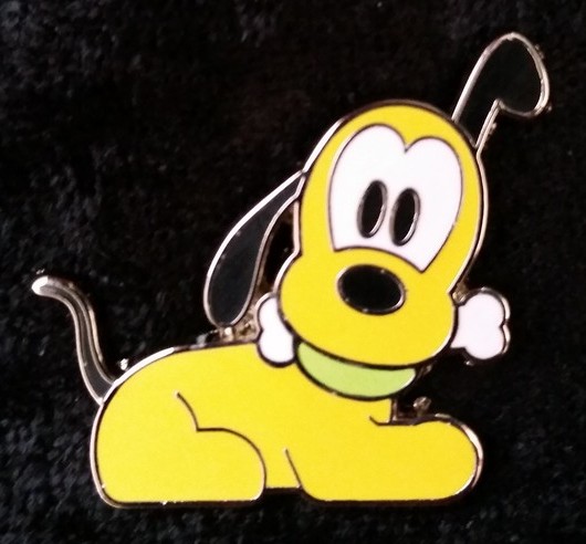 1427 - Pluto with Bone ONLY - Cute Characters Mini-pin