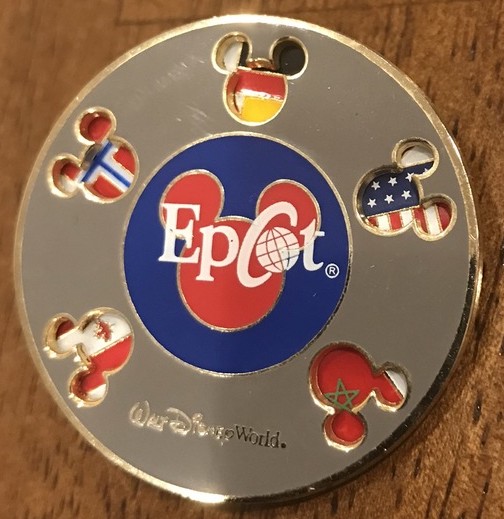 18969 - Epcot Mickey Icons Country Flags Spinner - EPCOT - Walt Disney ...