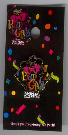 15729 - Logo Pin - Mickey's Parti Gras - Walt Disney World Disney Pin