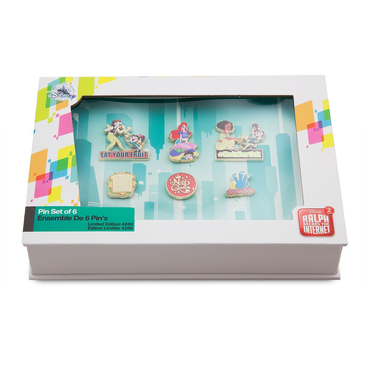 Vanellope and Princesses Limited Edition 6-Pin Set Disney Trading Pin ...