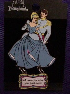 9207 - Cinderella and Prince Charming - Princess Dangle - Disneyland ...