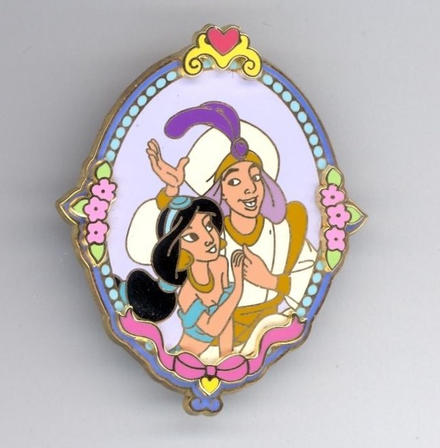 15988 - Jasmine & Aladdin - Princess Pair - Walt Disney World Disney Pin