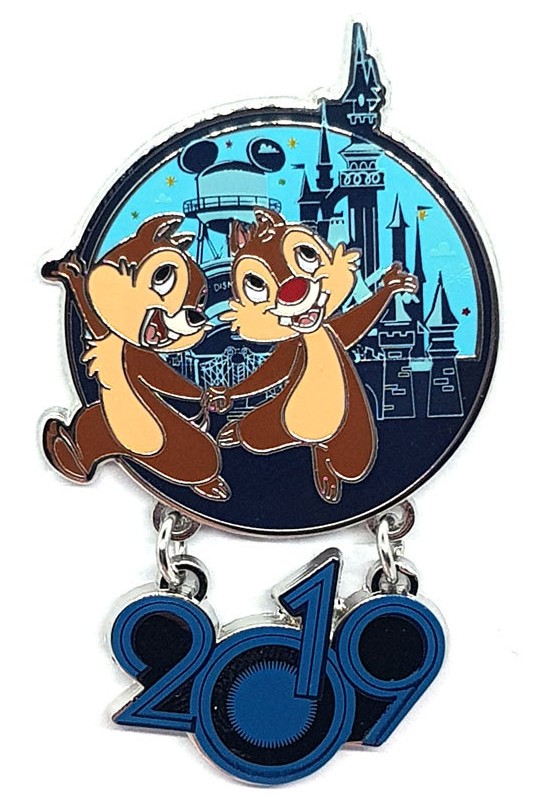16598 - Chip and Dale - 2019 Dated Year Pins - Disneyland Resort Paris ...