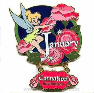 1260 - January - Tinker Bell Flower Collection 2007 - Disneyland Resort ...
