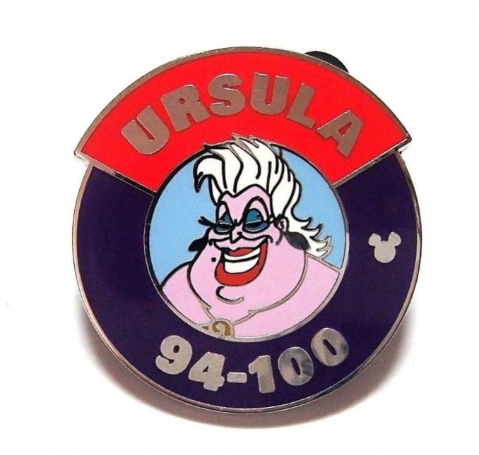 1158 - Ursula - 2013 Hidden Mickey - Magic Kingdom Villains Parking ...