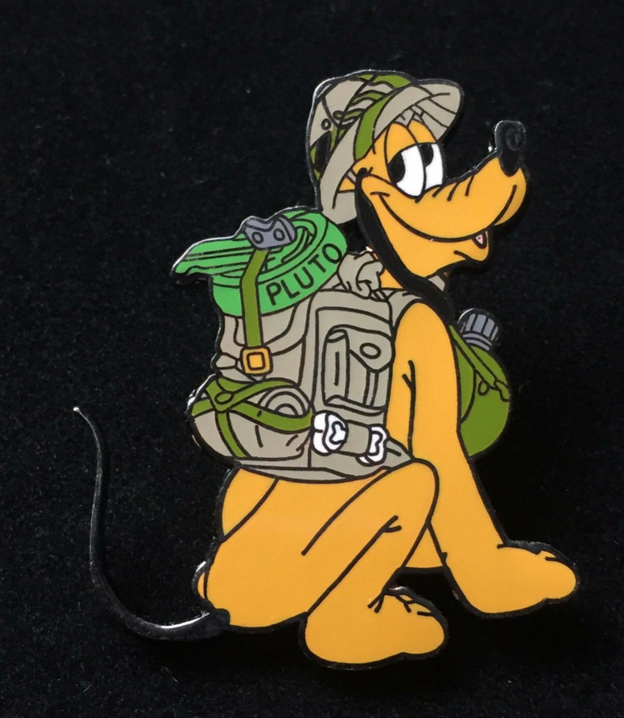 Pluto in Safari Gear - Safari Disney Characters | Pin & Pop