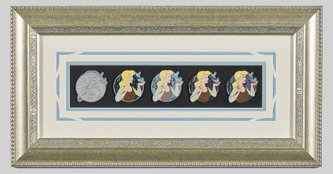 25066 - Cinderella Artist Proof Framed Pin Set - Heroine Profile