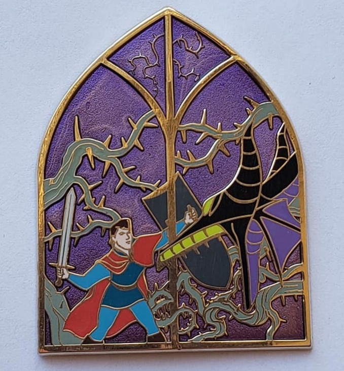 2790 - Prince Phillip - Sleeping Beauty Stained Glass Window set ...