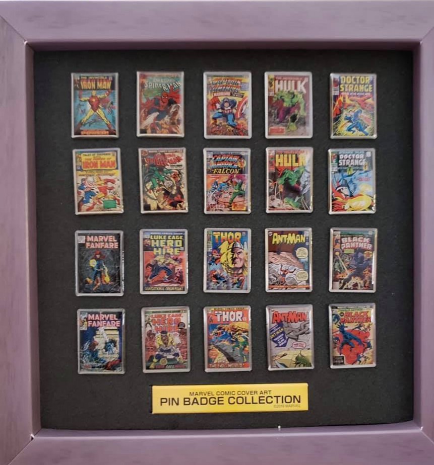 26645 - Marvel Comic Cover Art Pin Badge Collection - Complete Set of ...