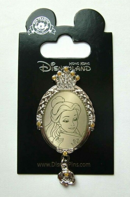 26568 - Belle - Princess Jeweled Frame - Hong Kong Disneyland Disney Pin