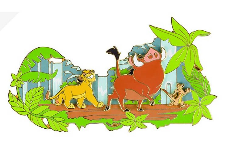 19144 - Simba, Pumbaa and Timon Walking on Log - Les Tresors de ...