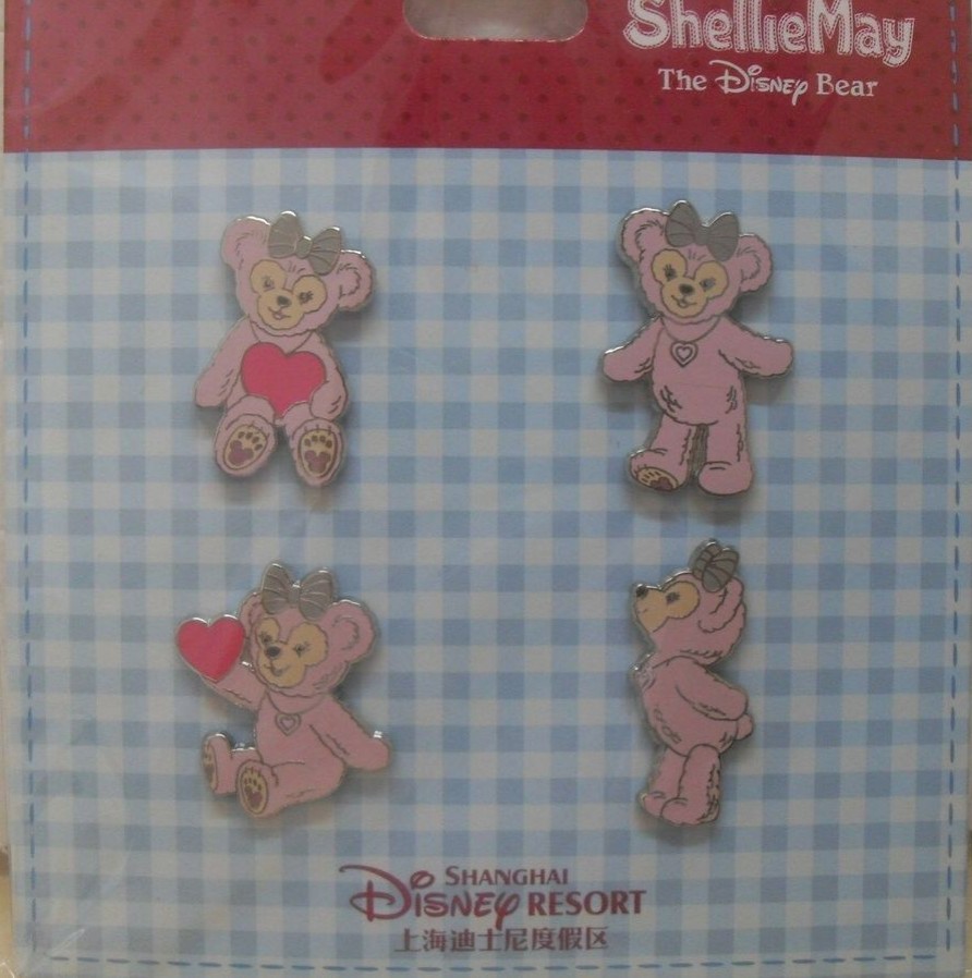 27507 - ShellieMay 4 Pin Booster Set - Shanghai Disney Resort Disney Pin