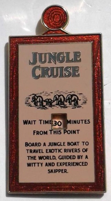 28172 - Jungle Cruise - Wait Time Sign - Walt Disney Imagineering ...