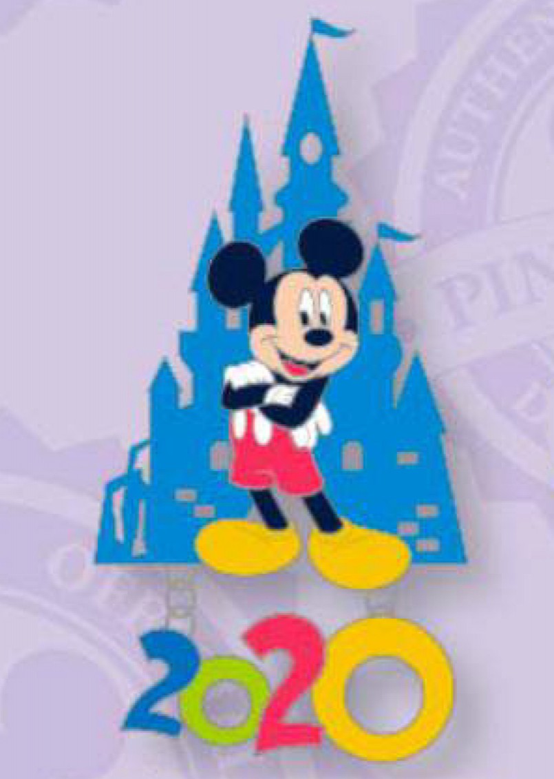 27758 - Mickey Mouse at Castle - 2020 Dated Year Pins - Disneyland ...