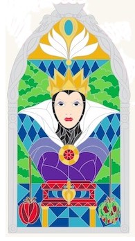28720 - Evil Queen - Windows of Evil Series - Disneyland Resort Disney Pin
