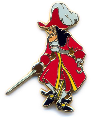 28641 - Captain Hook Walking With His Sword - Peter Pan - Disneyland ...