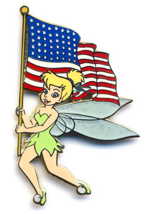 29118 - Tinker Bell - Characters Displaying American Flag - Disney ...