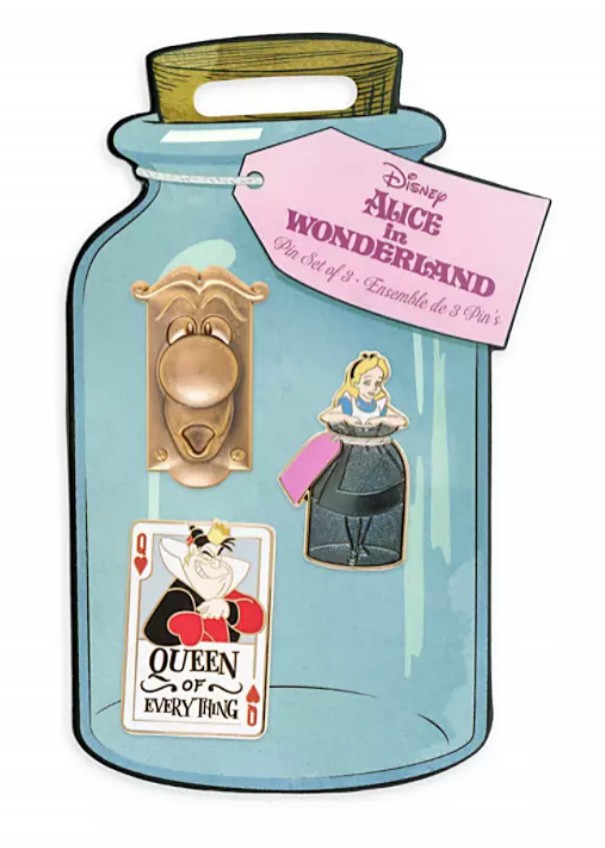 29227 Alice In Wonderland Pin Set 3 Pins Alice In Wonderland Pin
