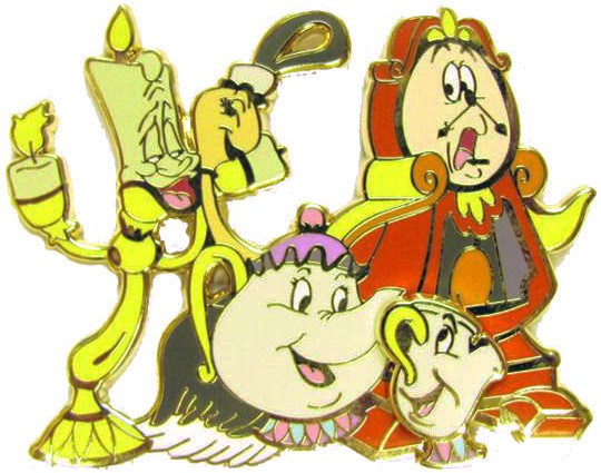 29292 - Lumiere, Cogsworth, the Feather Duster, Mrs. Potts and Chip ...