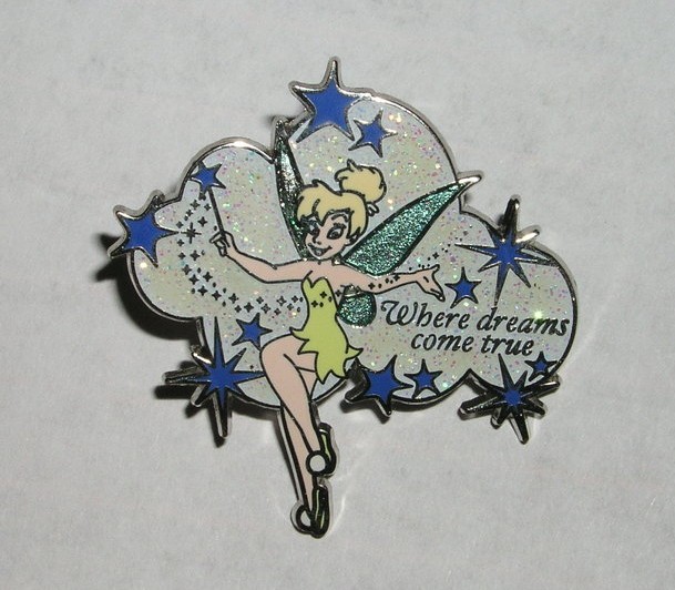 12395 - Tinker Bell - Silver Cloud - Where Dreams Come True - Pixie Dust Pins