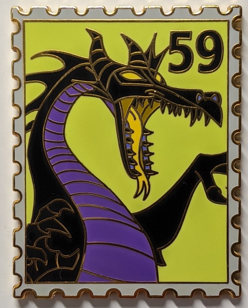 32386 - Maleficent as Dragon - Postage Stamp Series - Disney Store US ...