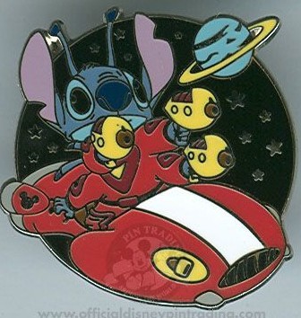 32714 - Stitch on a Flying Saucer - Cast Lanyard Collection IV - Stitch ...