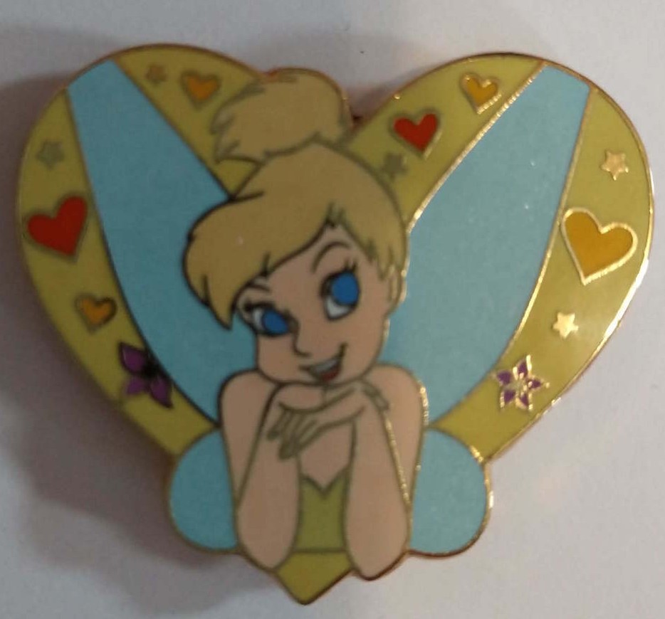 32698 - Tinker Bell Valentine Heart Pin - Summer girl heart - Disney ...