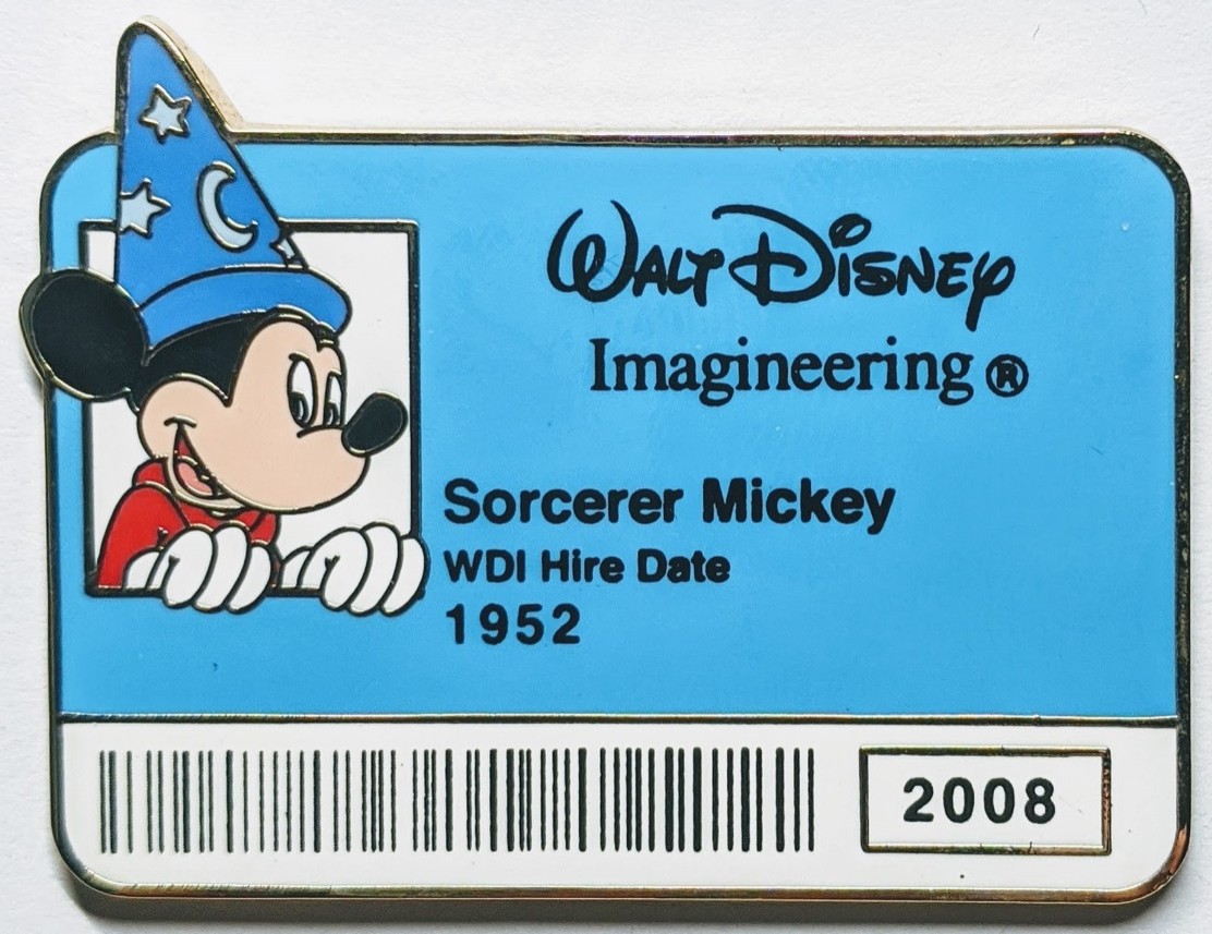 33059 - Sorcerer Mickey Mouse - I.D. Badge - Walt Disney Imagineering ...