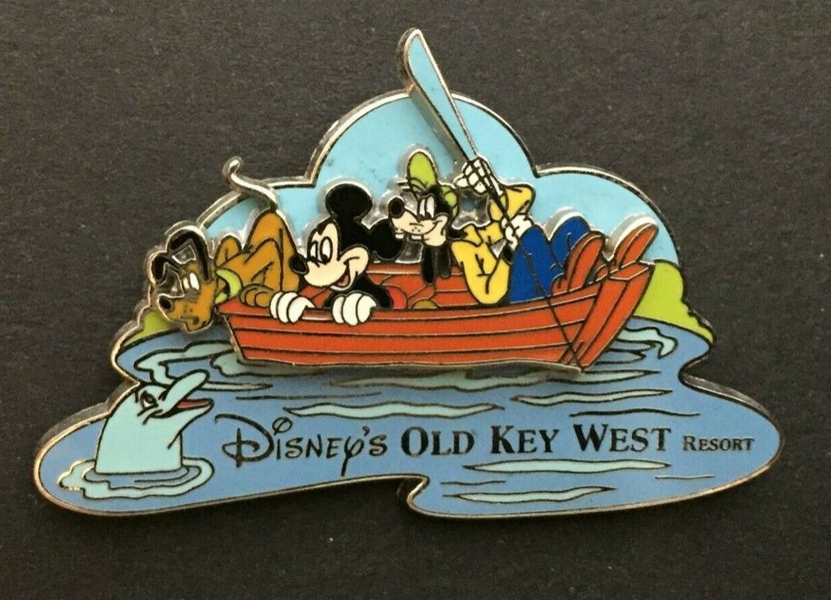 33084 - Mickey, Goofy, and Pluto with Dolphin - Disney's Old Key West ...