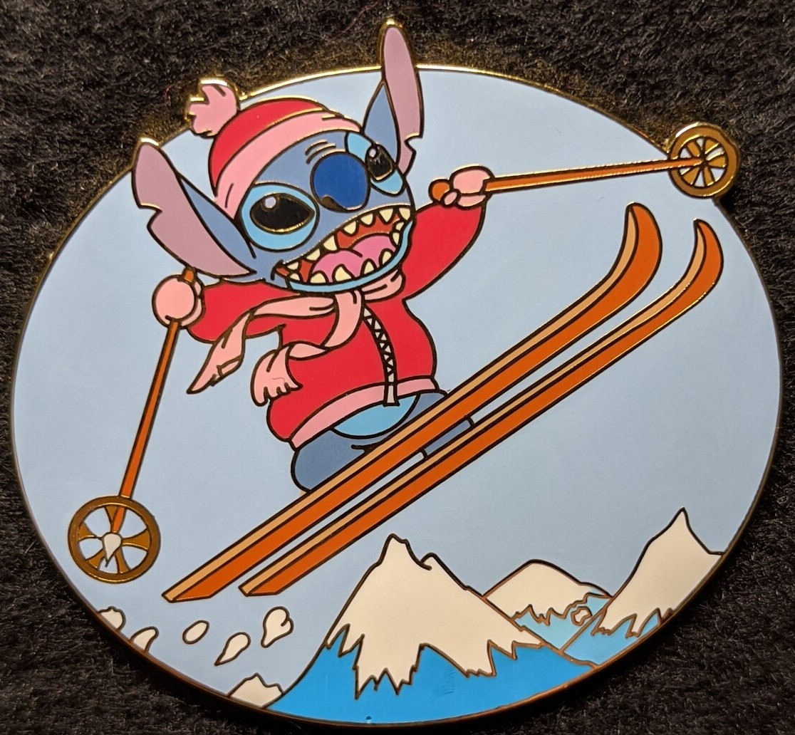33569 - Stitch Ski Jumping - Lilo & Stitch - Disney Auctions Disney Pin