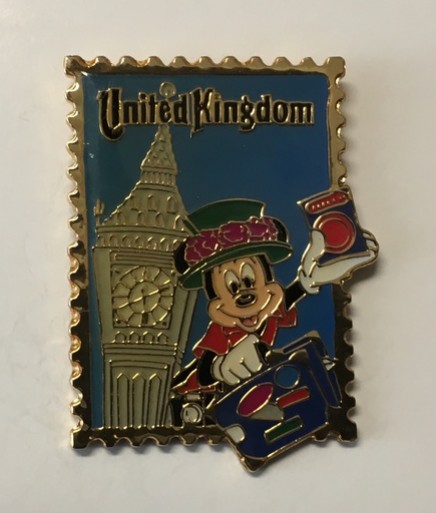34432 - Mickey United Kingdom Stamp - Epcot 15th Anniversary