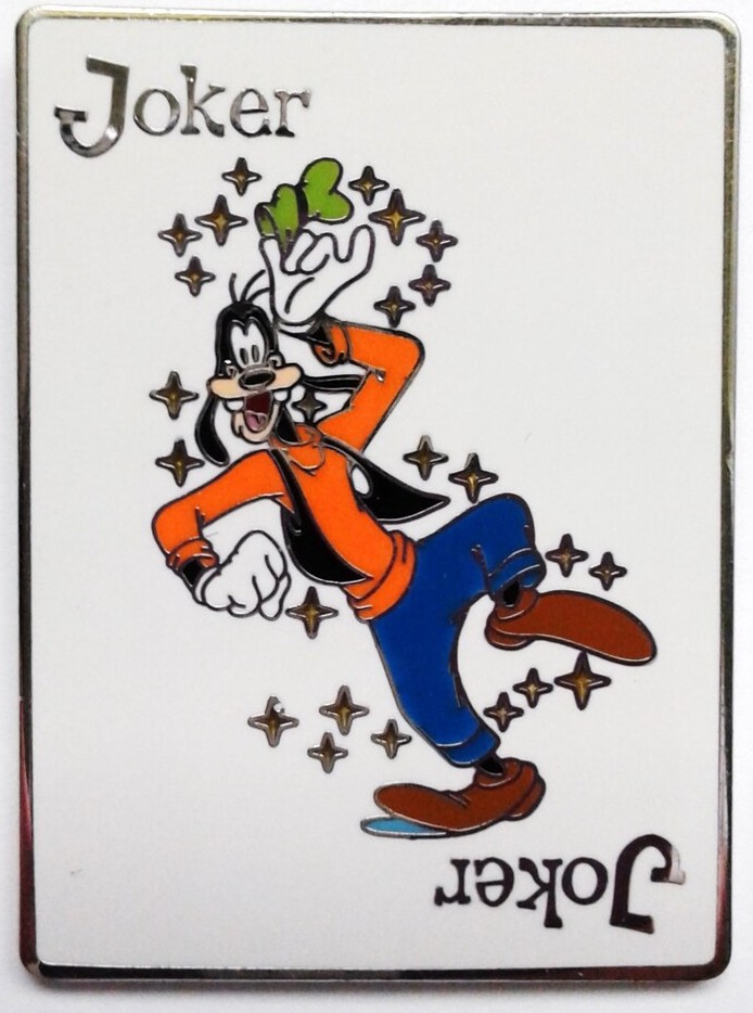 35098 - Goofy Joker - Diamonds Playing Cards - Walt Disney World Disney Pin
