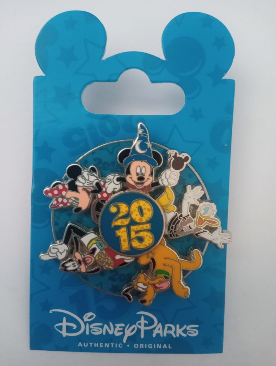 34845 - Disney Parks Fab Five and Icons Dated Spinner - 2015 Dated Year ...