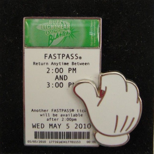 2134 - Buzz Lightyear Astro Blasters - Fastpass Ticket - Disneyland ...