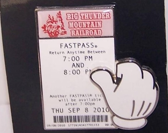 5563 - Big Thunder Mountain Railroad - Fastpass Ticket - Disneyland ...
