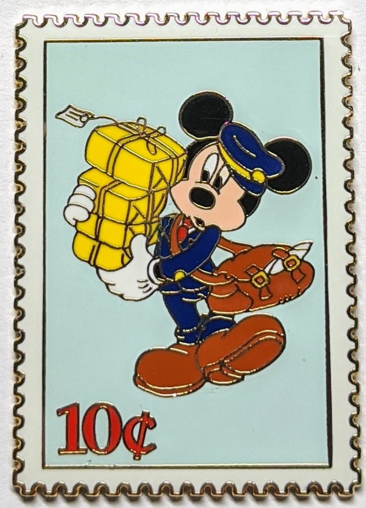 35809 - Mickey Mouse - Fab 5 Postage Stamps - Disneyland Resort Disney Pin