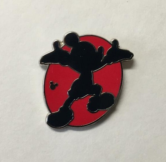 35976 - Mickey Presenting - 2018 Hidden Mickey - Red Silhouette ...