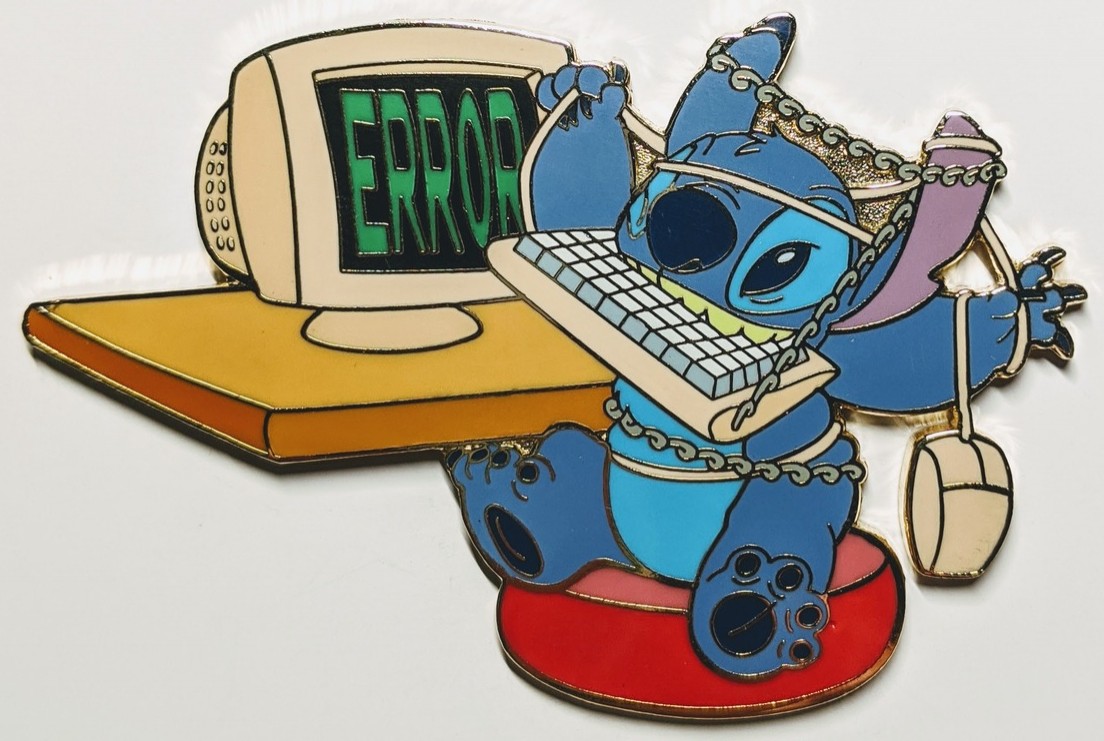 36882 - Computer Error - Stitch - Stitch - Disney Auctions Disney Pin