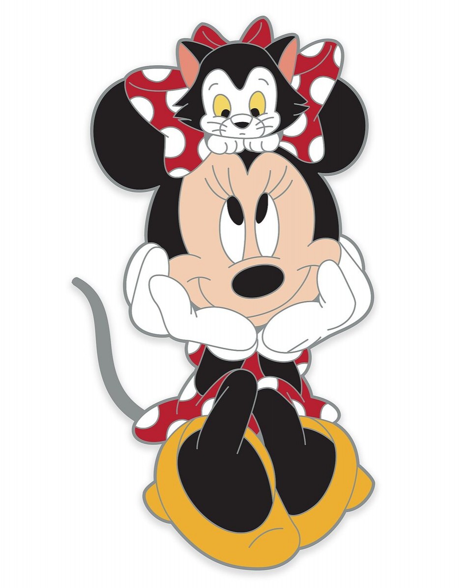 36674 - Minnie Mouse with Figaro on Her Head - Figaro